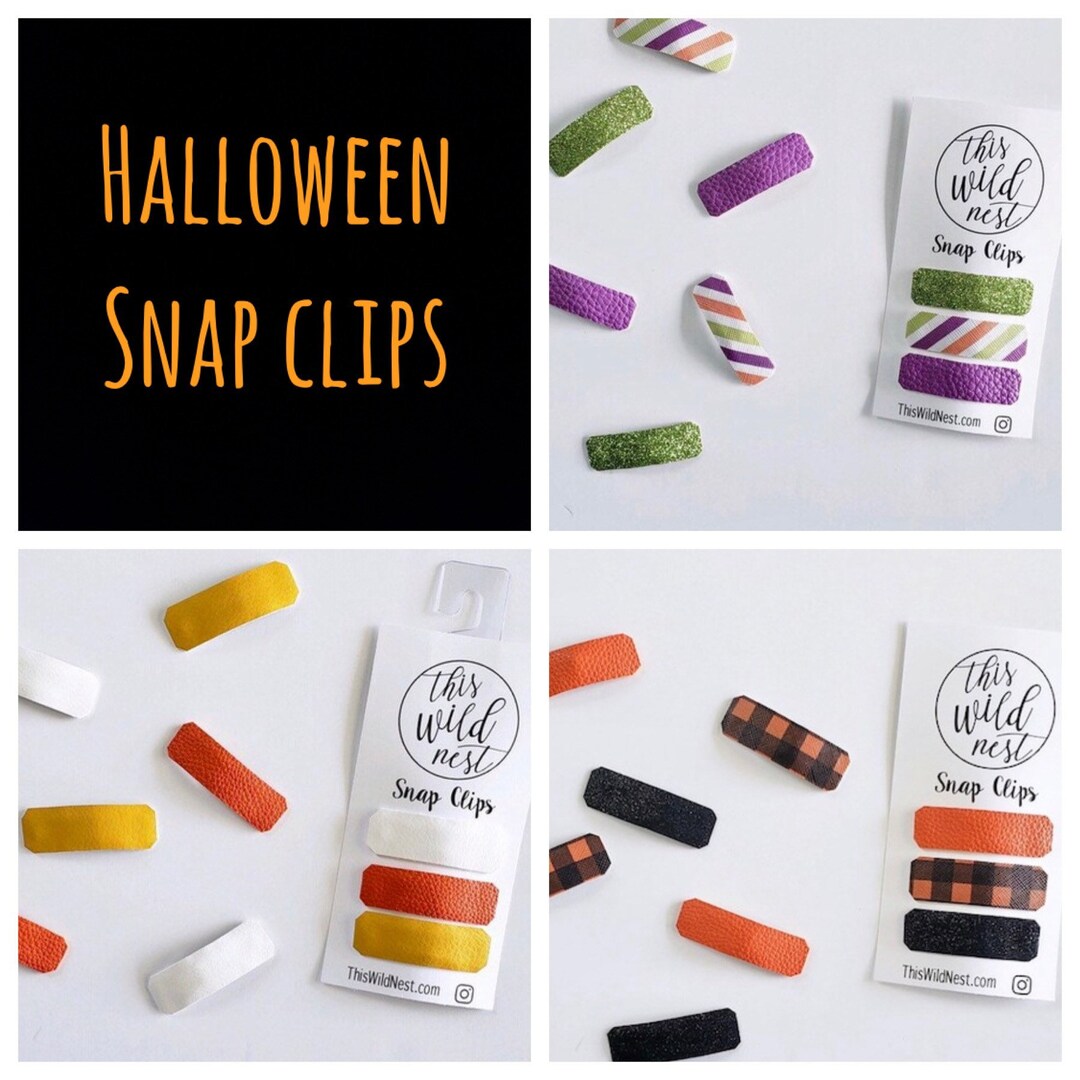HALLOWEEN SNAP CLIPS: the Halloween Snap Clip Set- Hocus Pocus, Candy ...