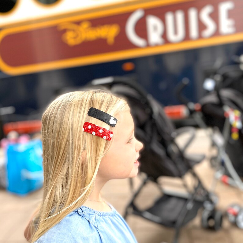 DISNEY SNAP CLIPS: Mickey & Minnie Mouse Snap Clips Baby Girl | Etsy