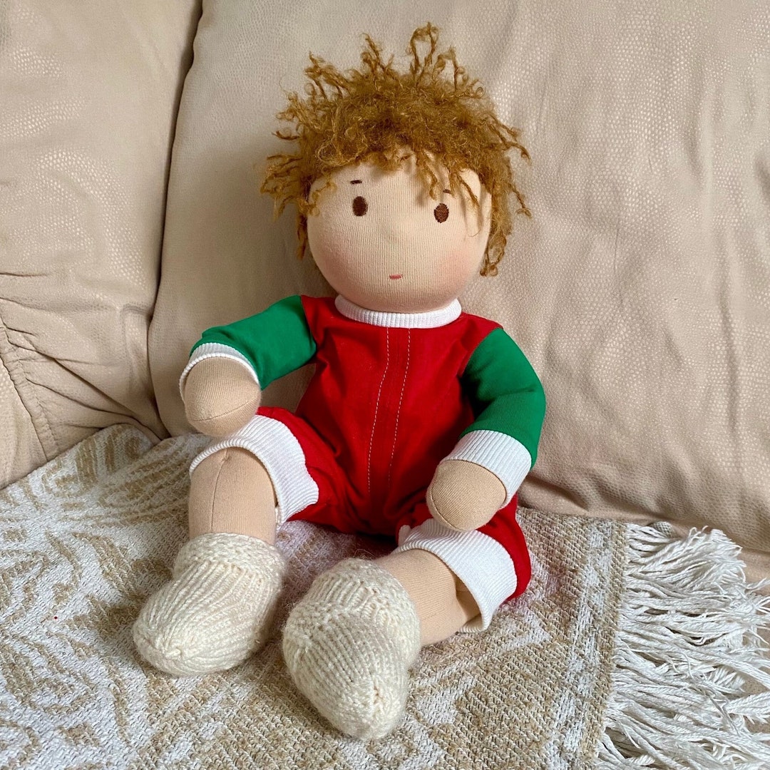 Waldorf Doll Boy 15 Inch, Snuggle Doll Waldorf Pop Baby Doll for Baby ...
