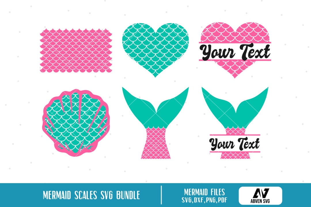 Mermaid Svg, Mermaid Scale Svg, Mermaid Tail Svg, Mermaid Monogram Svg ...