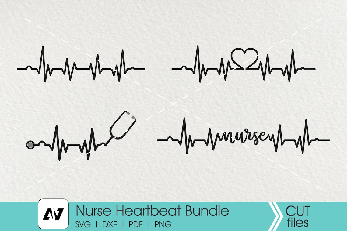 Nurse Svg Heartbeat Svg EKG Svg Nurse Heartbeat Svg | Etsy