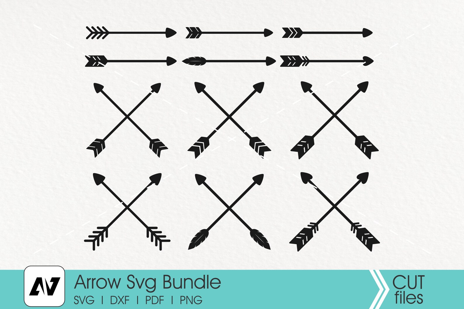 Arrow Svg Crossed Arrow Svg Arrow Clip Art Feathered Arrow - Etsy