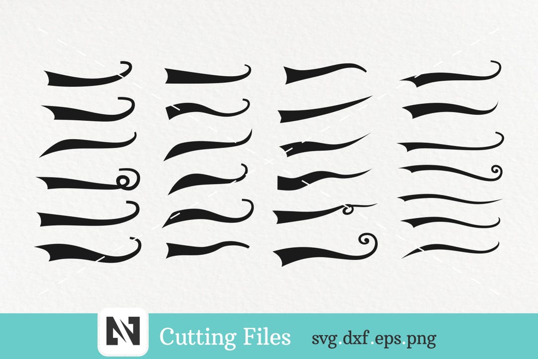 Text Tail Svg Bundle, Swoosh Svg, Swash Svg, Swirl Svg, Font Tail Svg ...
