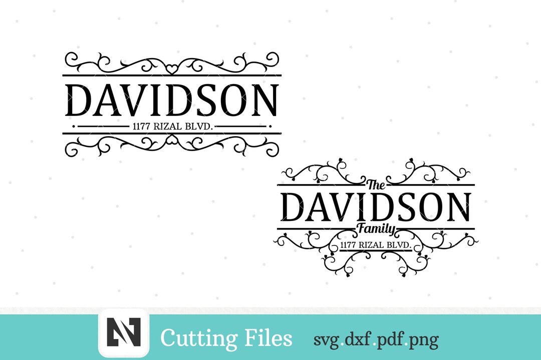 Mailbox Monogram Svg, Mailbox Decal Svg, Monogram Frame Svg, Mailbox ...