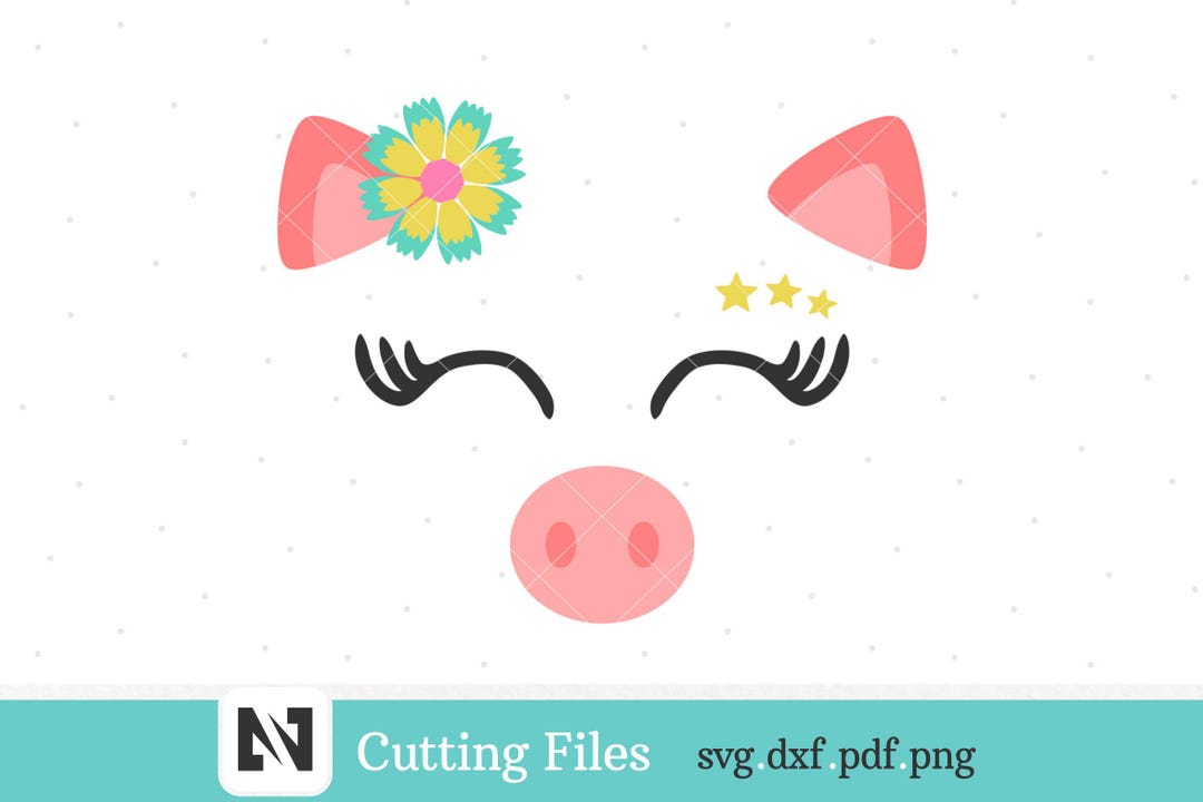 Pig Svg, Pig Face Svg, Pig Clip Art, Pig Graphics, Pig Face Clip Art ...