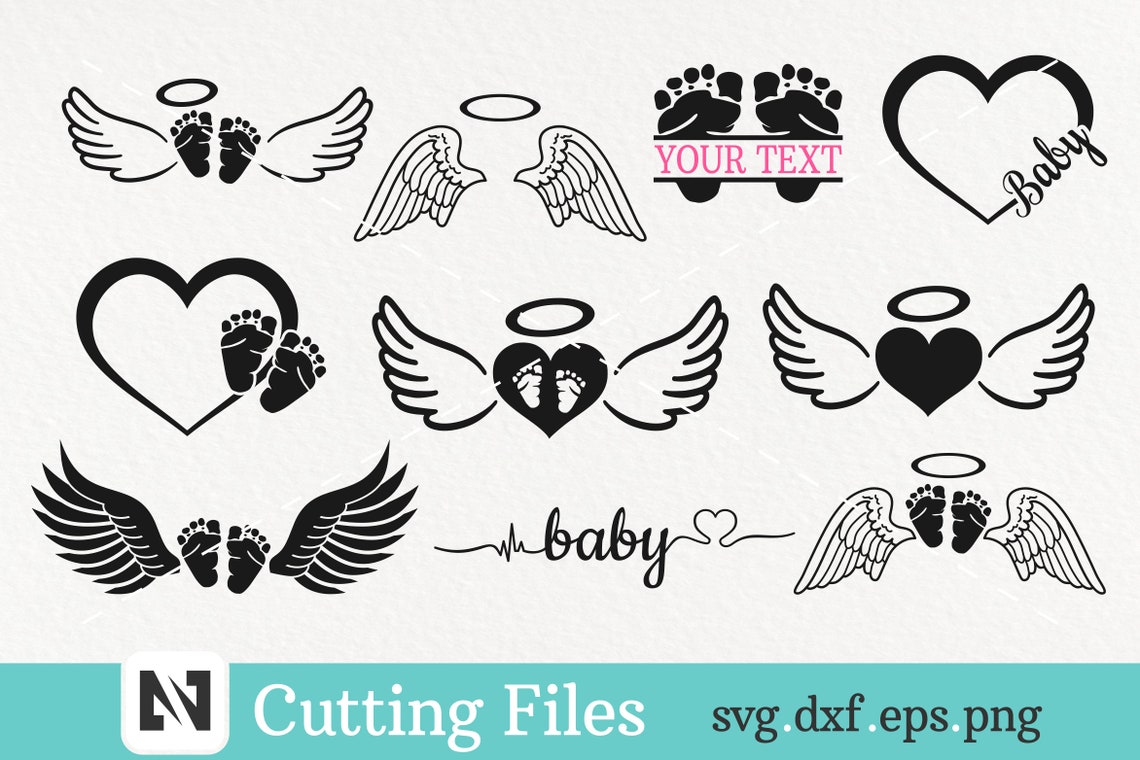 Baby Svg Angel Svg Baby Memorial Svg Toddler Svg Wings | Etsy