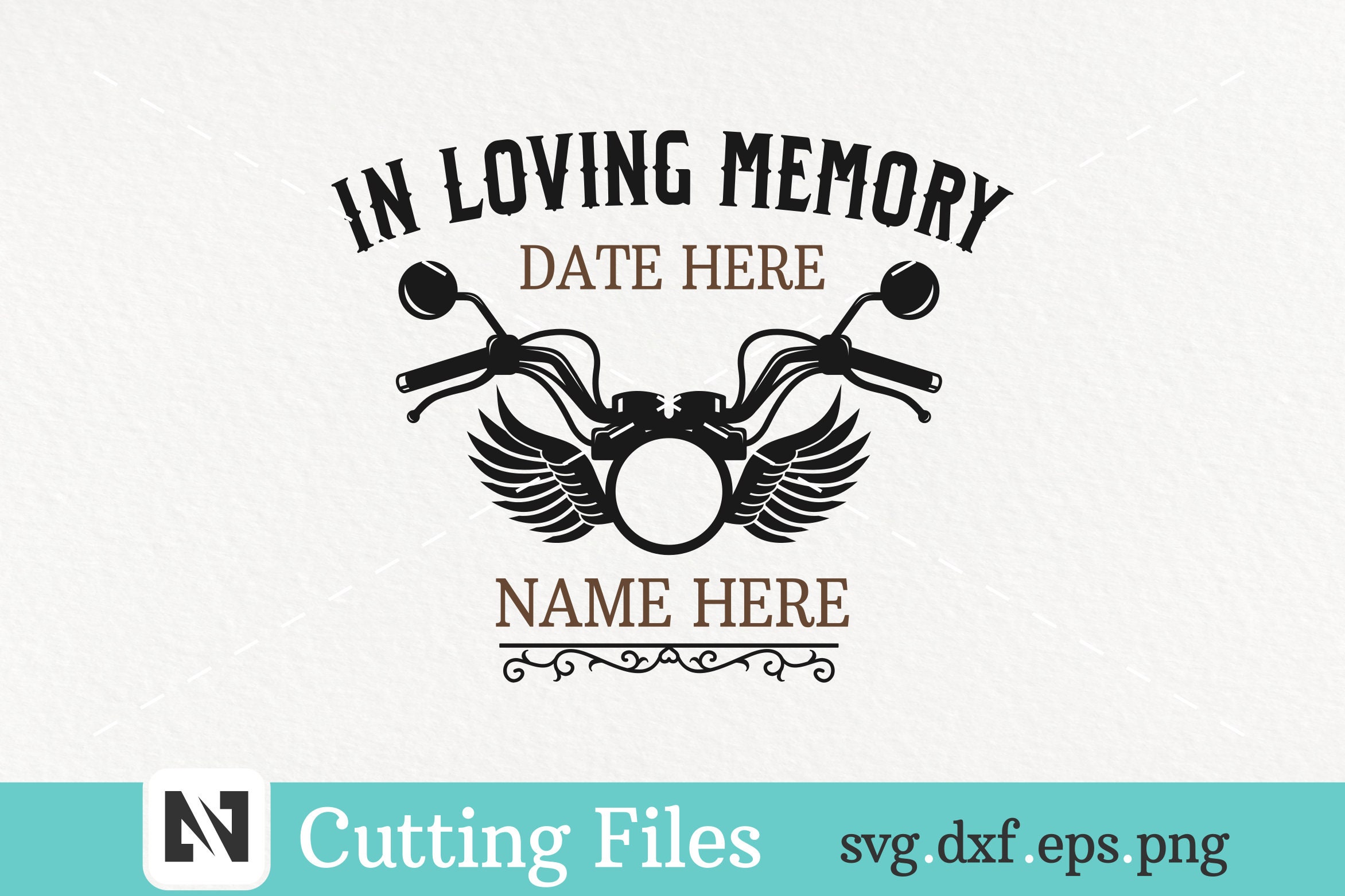 In Loving Memory Svg, Biker Memorial Svg, Memorial Avg, Memorial for ...