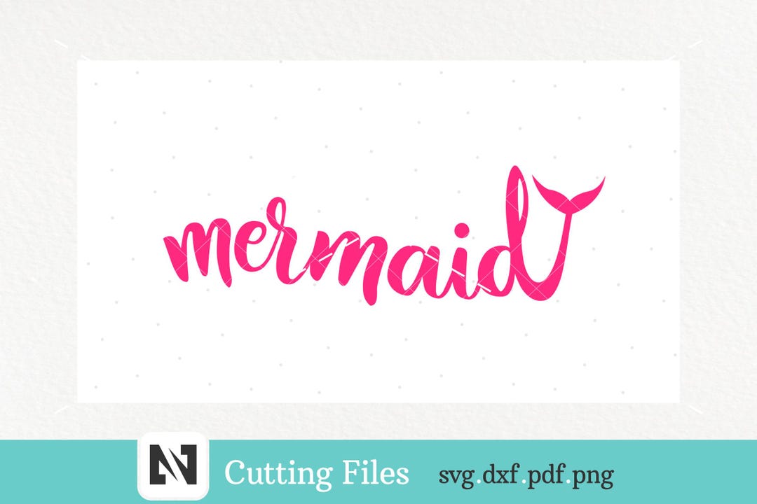 Mermaid Svg, Mermaid Word Svg, Mermaid Clip Art, Mermaid Graphics ...