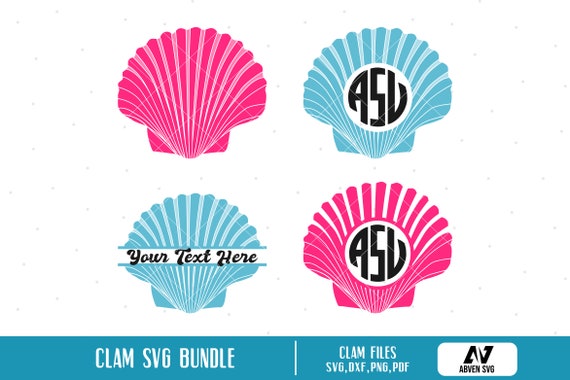 Shell Svg Shell Monogram Svg Seashell Svg Seashell Monogram - Etsy