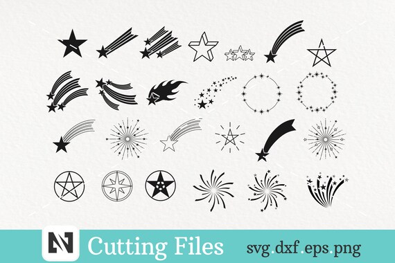 Star Svg Shooting Star Svg Twinkling Star Svg Star Clip | Etsy