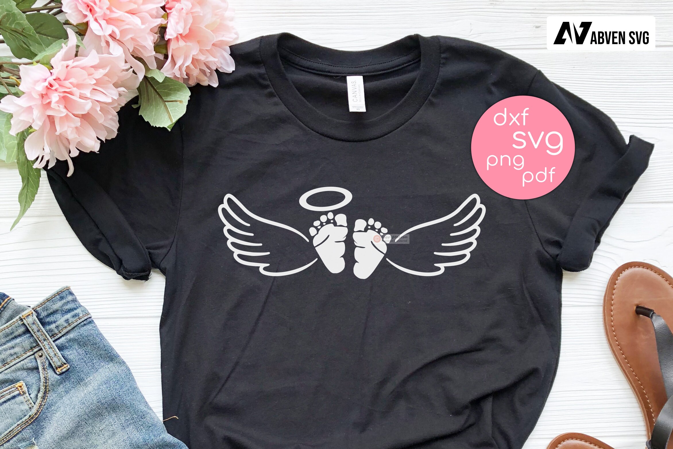Baby Svg Baby Angel Svg Angel Svg Angel Wings Svg Baby | Etsy