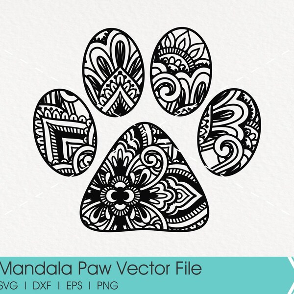 Paw Mandala - Etsy