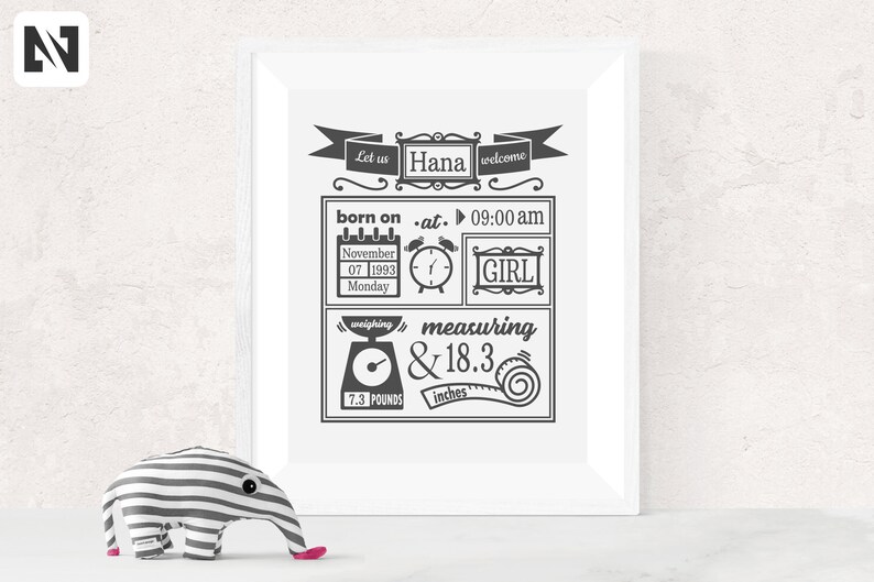 Birth Stats Svg, Birth Information Svg, Birth Statistics Svg, Newborn ...