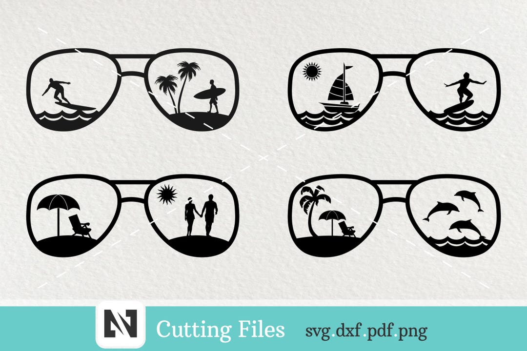 Sunglasses Svg, Eyeglasses Svg, Beach Sunglasses Svg, Beach Svg ...