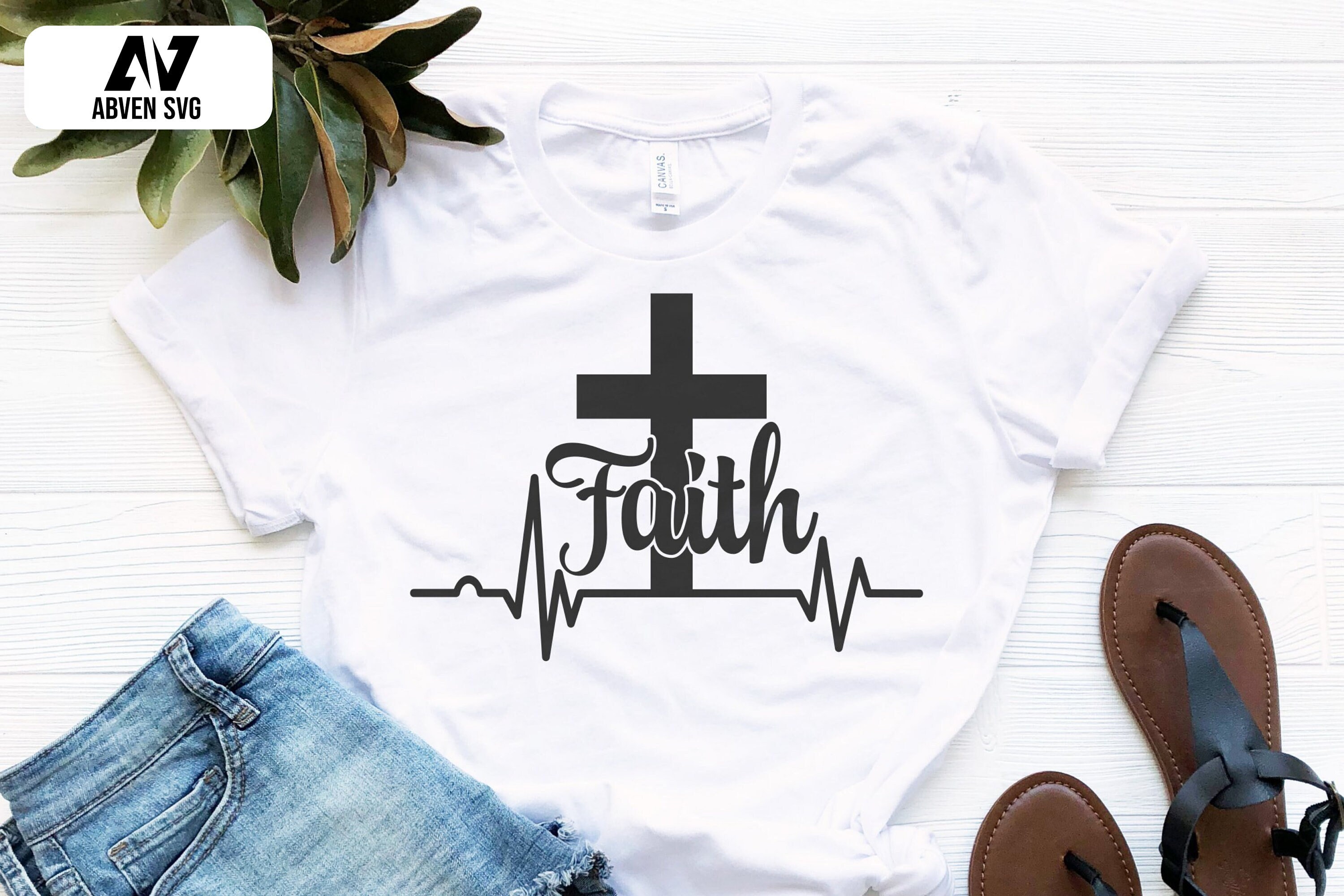 Faith Svg Faith Clip Art Faith Heartbeat Svg Jesus Svg - Etsy