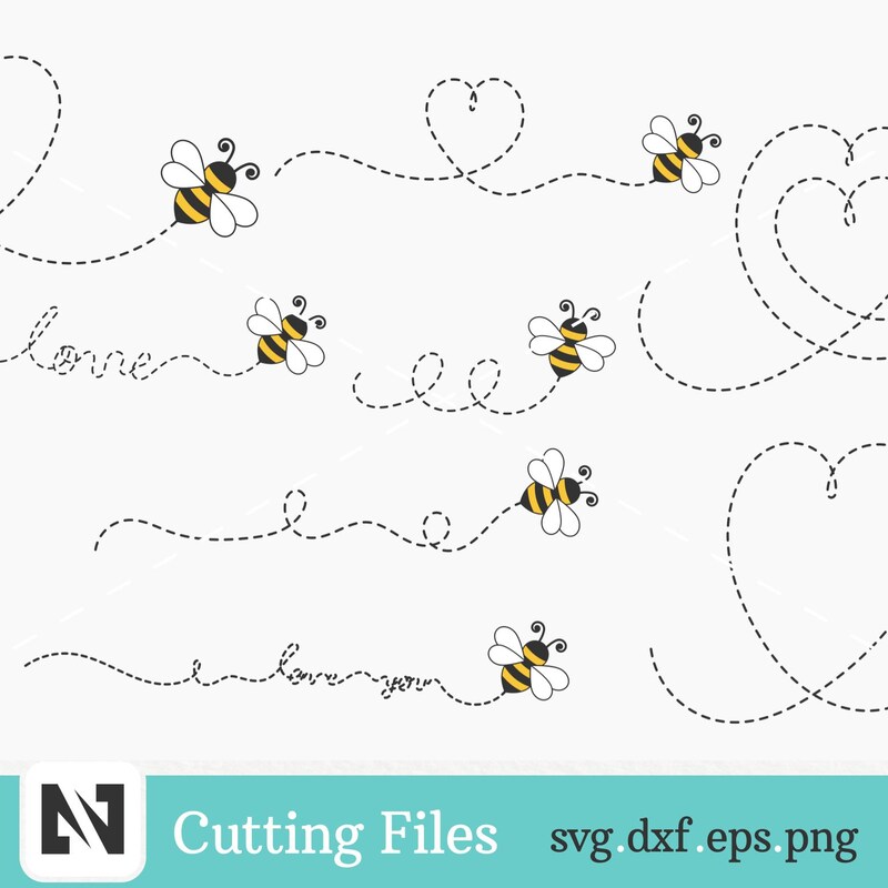 Flying Bee Svg - Etsy