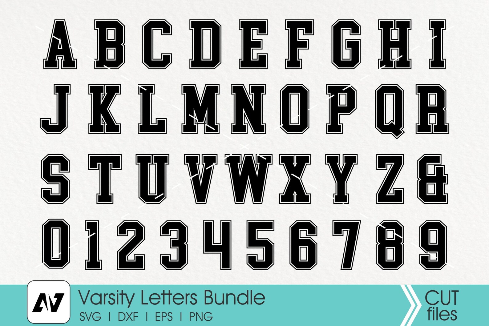 Varsity Letter Svg Letter Svg College Letter Svg Varsity | Etsy