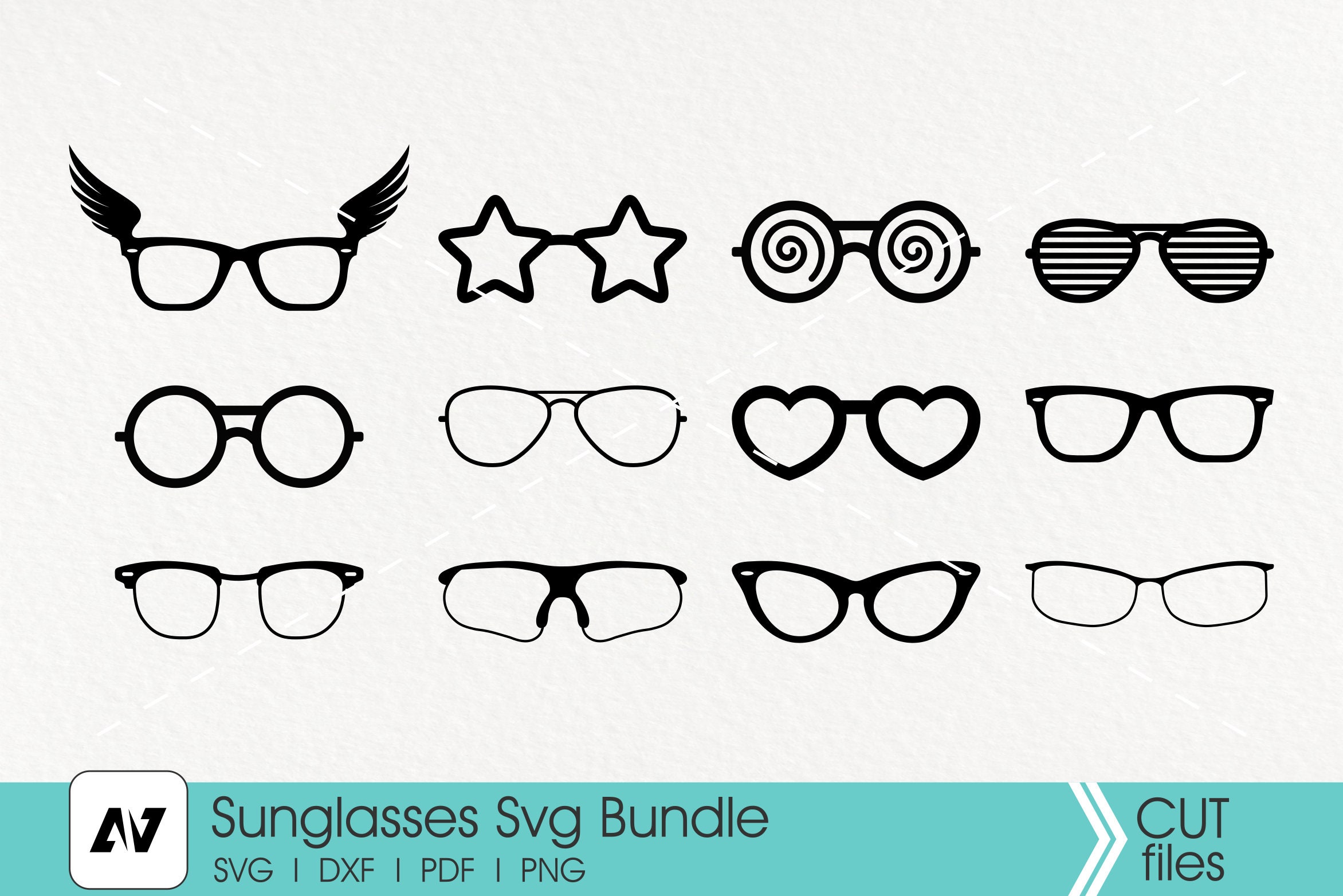 Sunglasses Svg Sunglasses Clip Art Eyeglasses Svg Shade | Etsy