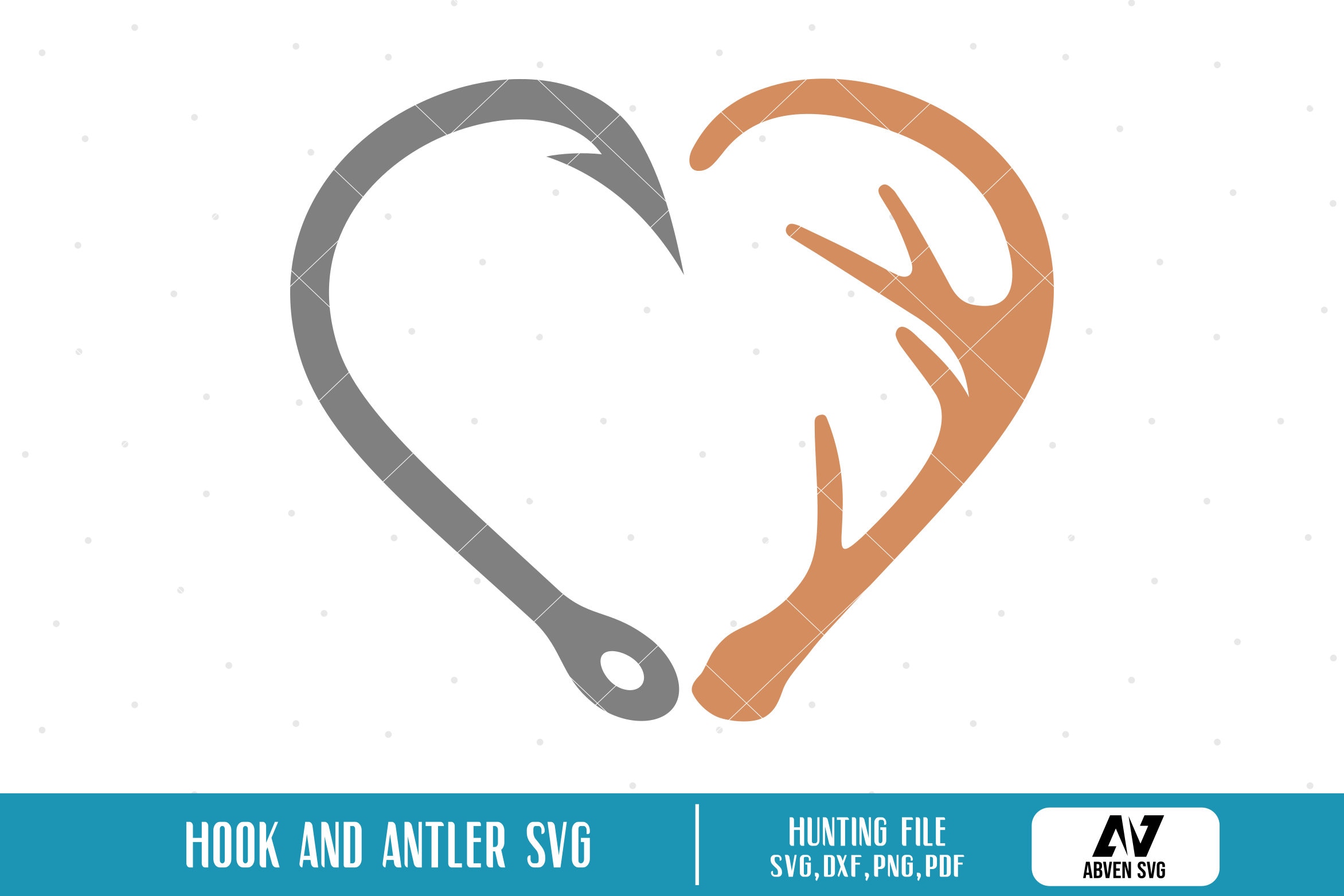 Hook Svg Antler Svg Fish Hook Svg Deer Antler Svg Hook | Etsy