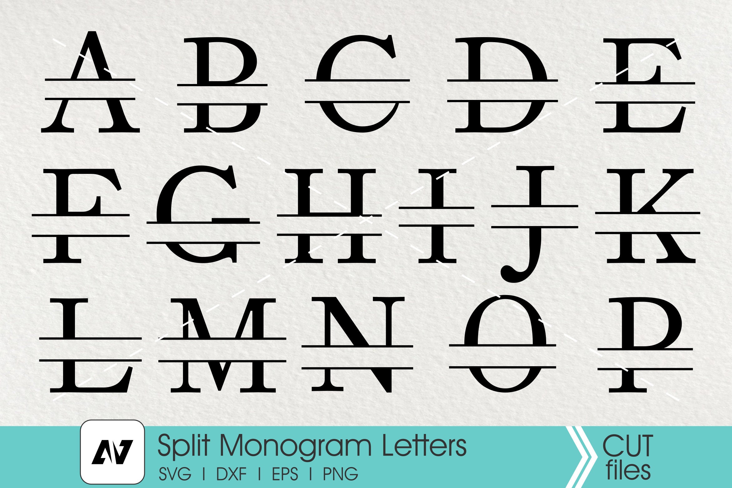 Split Letter Svg Split Letter Monogram Svg Letter Svg | Etsy