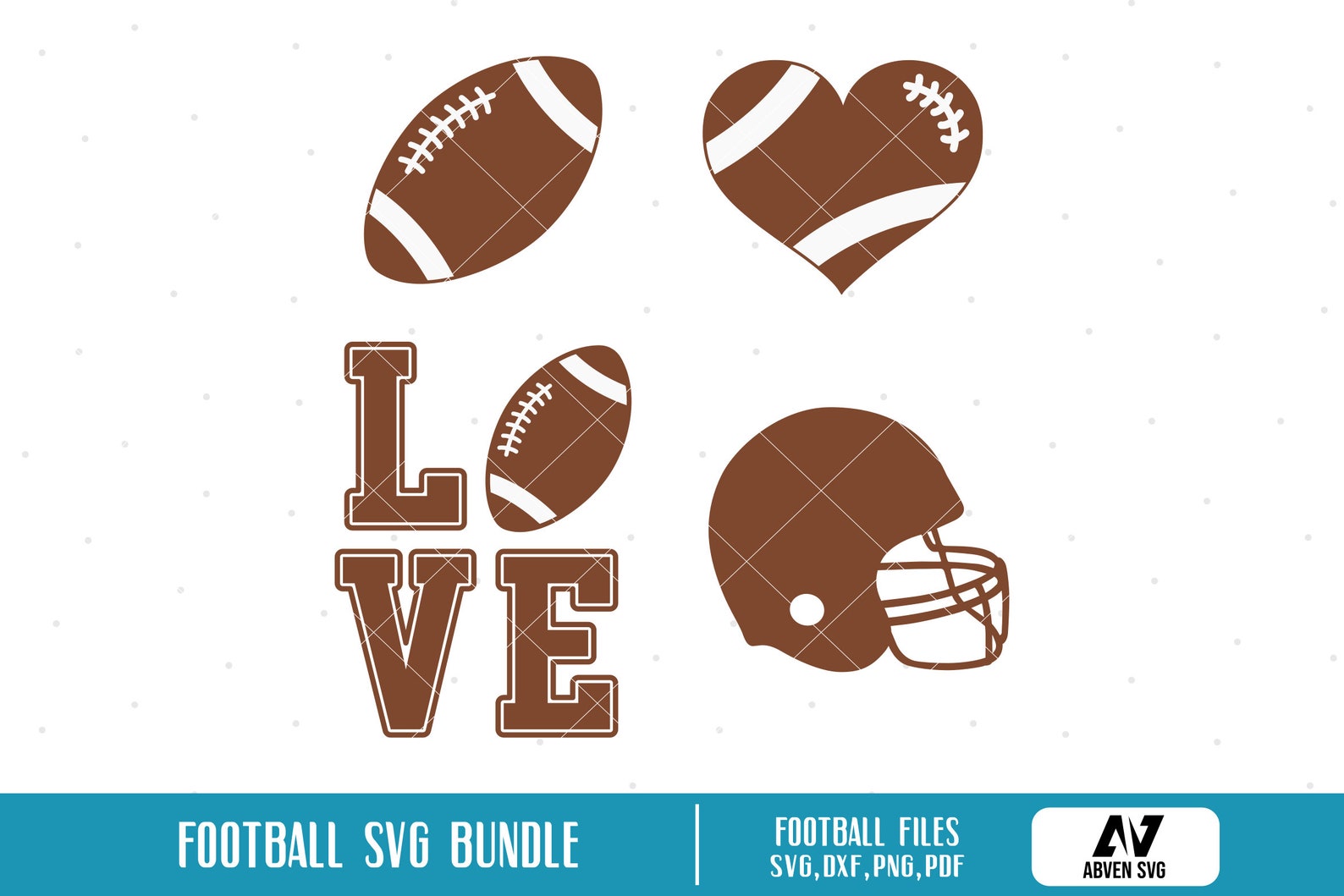 Football Svg Football Clip Art Football Graphics Football - Etsy