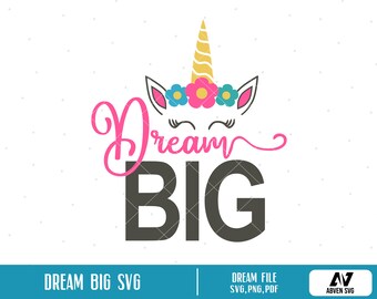 Dream Big Clip Art - Etsy