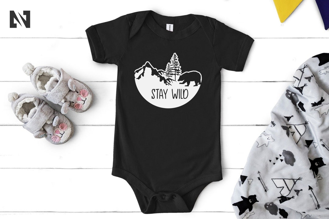 Stay Wild Svg, Wild Svg, Bear Svg, Bear Silhouette Svg, Mountain Svg ...