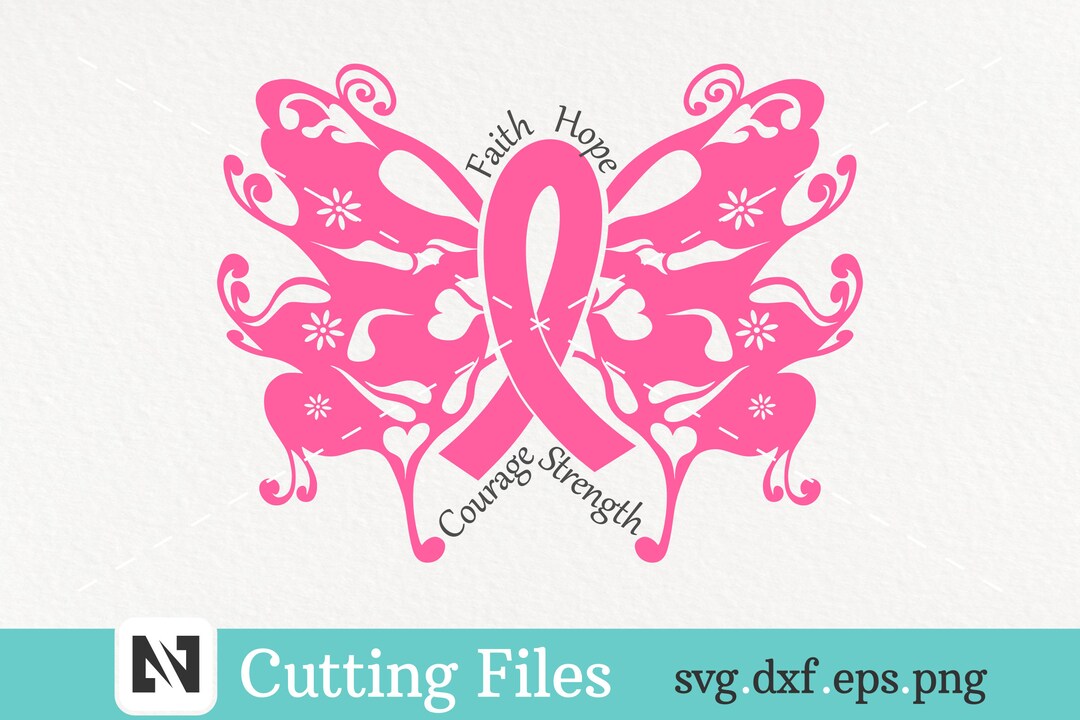 Cancer Awareness Svg, Cancer Svg, Fight Cancer Svg, Pink Ribbon Svg ...