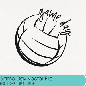 Game Day Svg, Game Day Clip Art, Volleyball Svg, Volleyball Clip Art ...