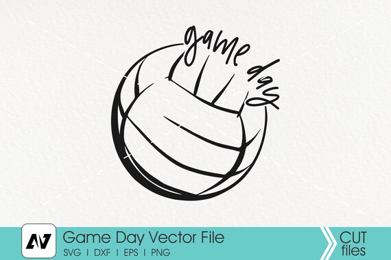 Game Day Svg Game Day Clip Art Volleyball Svg Volleyball | Etsy