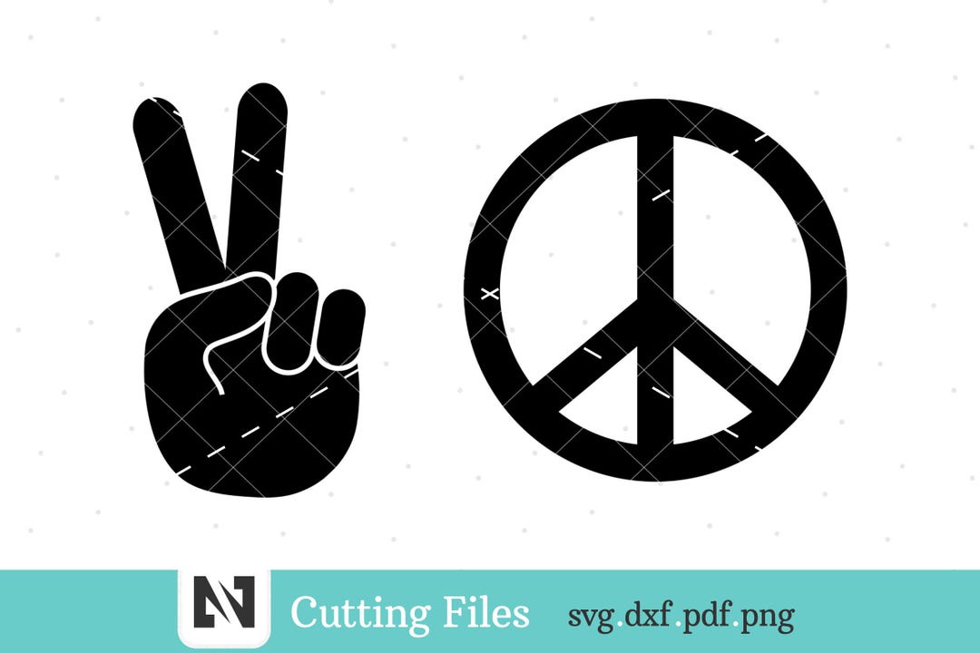 Peace Svg, Peace Sign Svg, Peace Sign Clip Art, Peace Hand Svg, Hand ...
