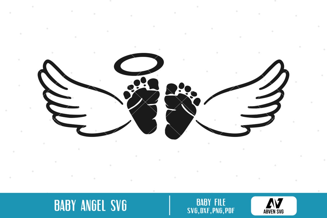 Baby Svg Baby Angel Svg Angel Svg Angel Wings Svg Baby | Etsy