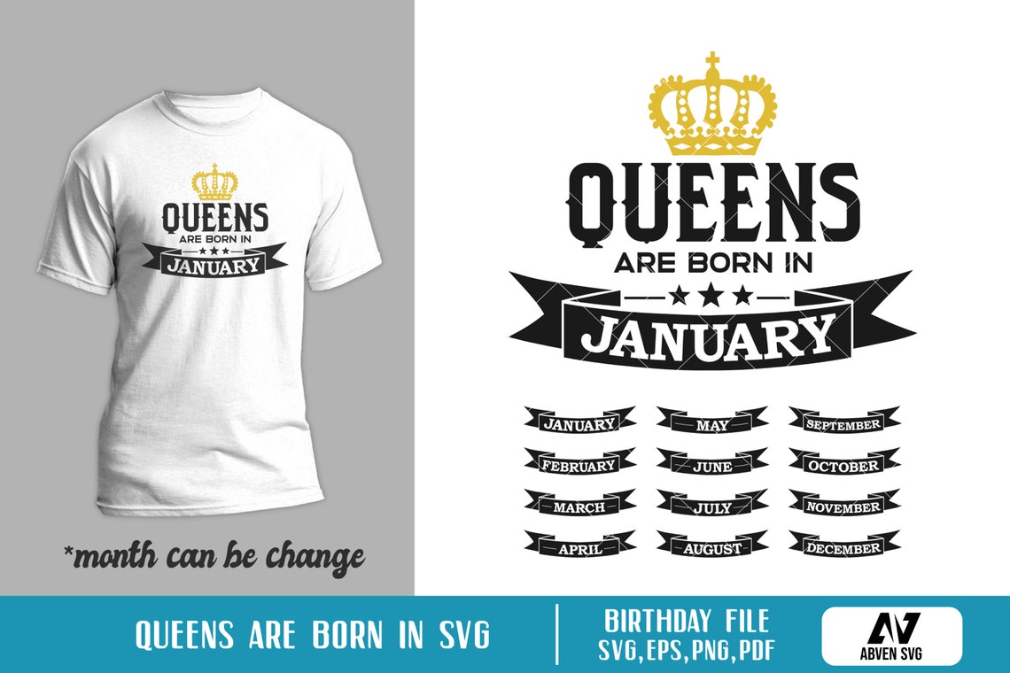 Queen Svg Queen Clip Art Queen Graphics Birthday Svg | Etsy