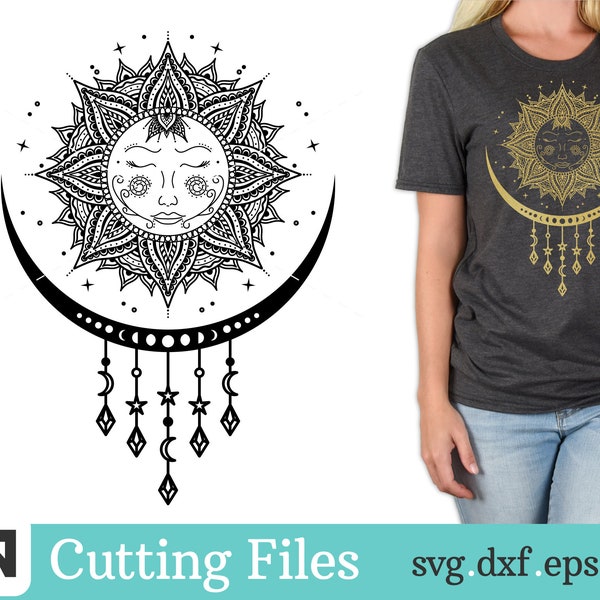 Celestial Mandala Svg - Etsy