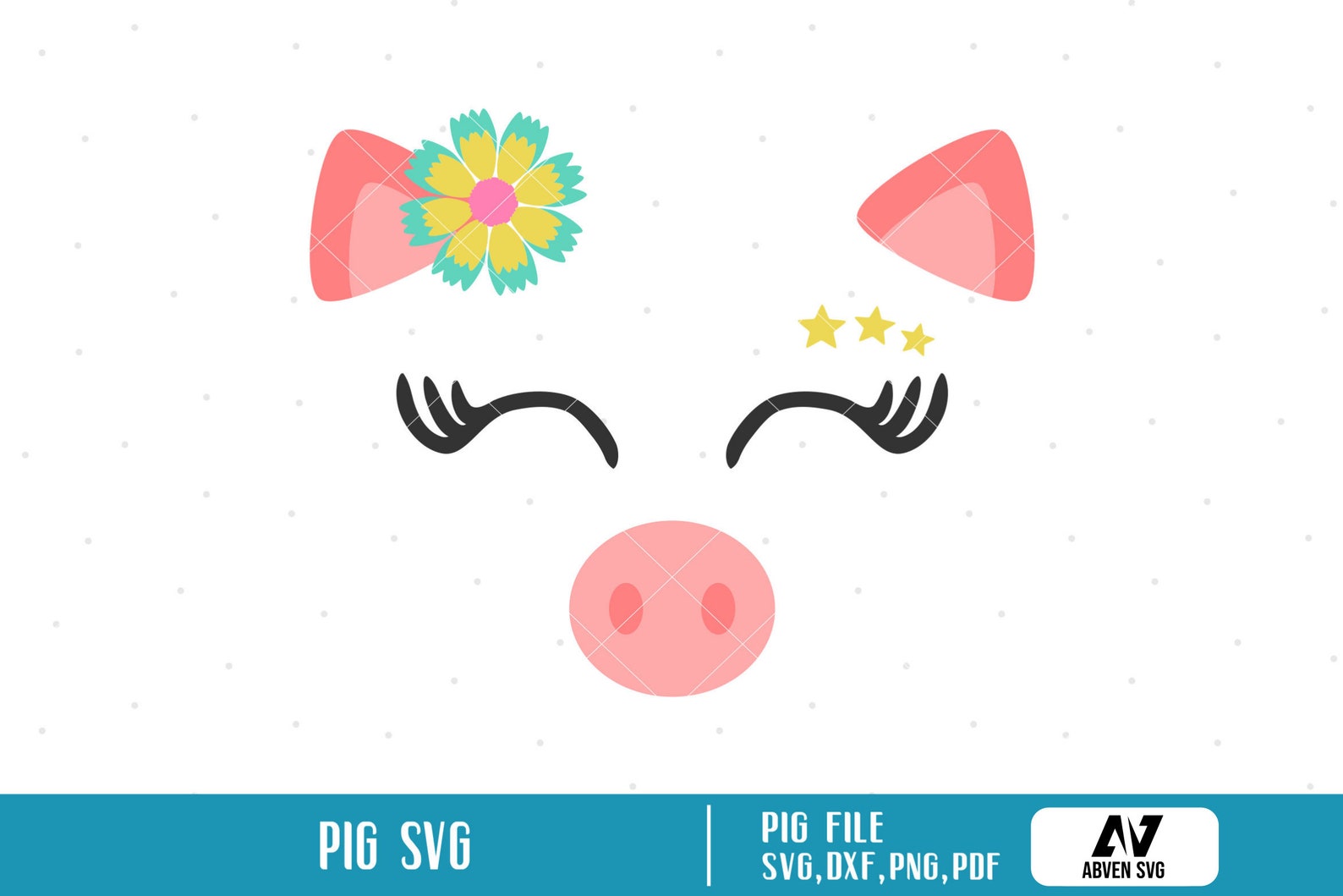 Pig Svg, Pig Face Svg, Pig Clip Art, Pig Graphics, Pig Face Clip Art ...