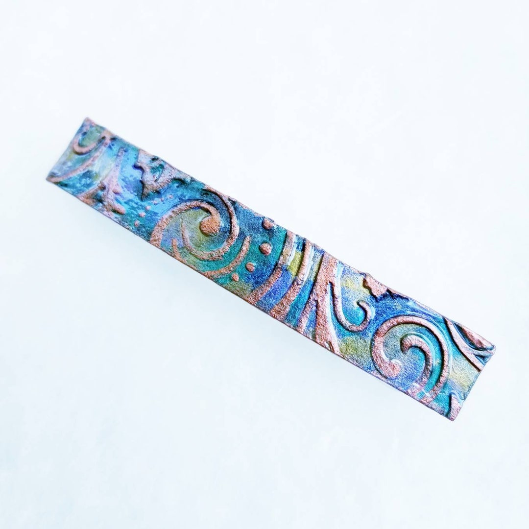 Handmade Recycled Sculpted Paper Barrette - Etsy