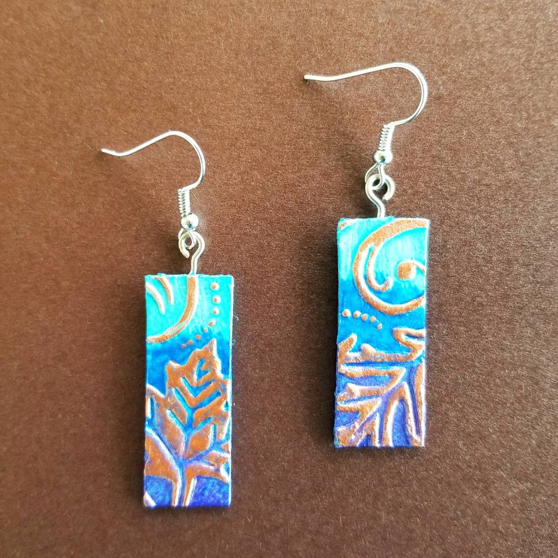 Cardboard Earrings - Etsy
