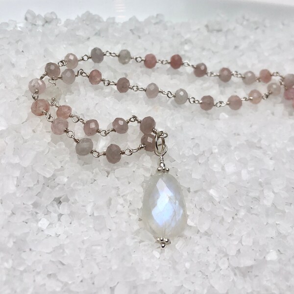 Moonstone Necklace - Etsy
