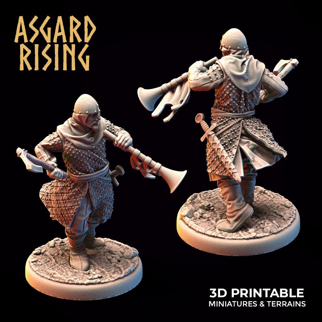3D Printed Asgard Rising Medieval Knight Trumpeter 32mm Ragnarok D&D - Etsy