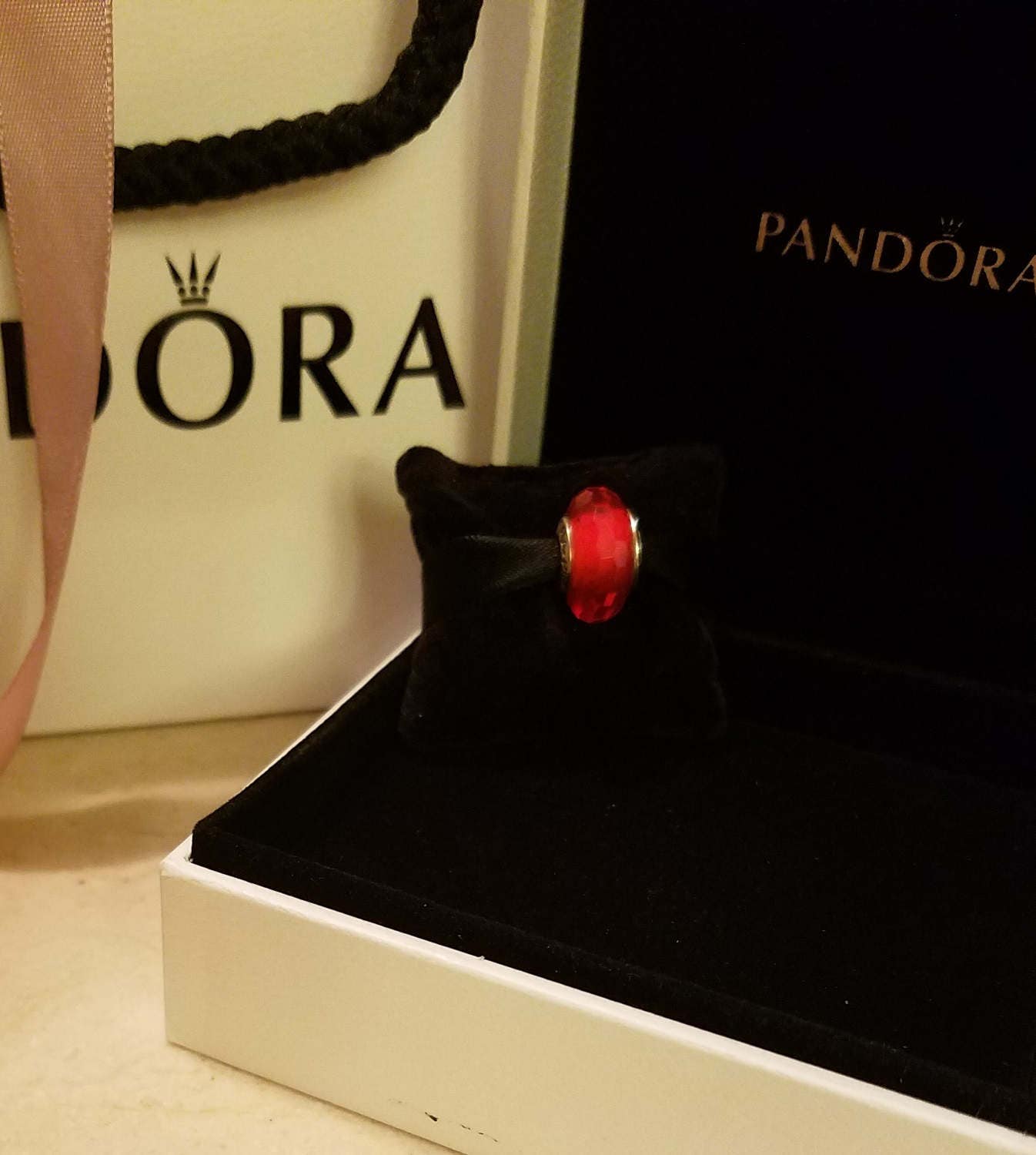 Authentic Genuine S925 ALE Pandora Sterling Silver Fascinating Red ...