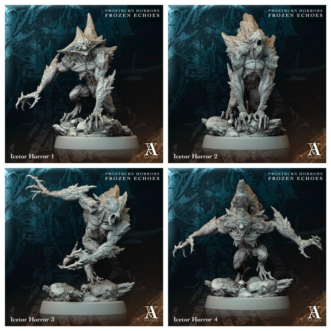 3D Printed Archvillain Games Icetor Horror Frostburn Horrors Frozen ...