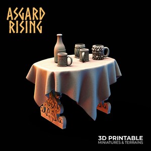 3D Printed Asgard Rising Tavern Modular Terrain Set 28mm - 32mm - Etsy