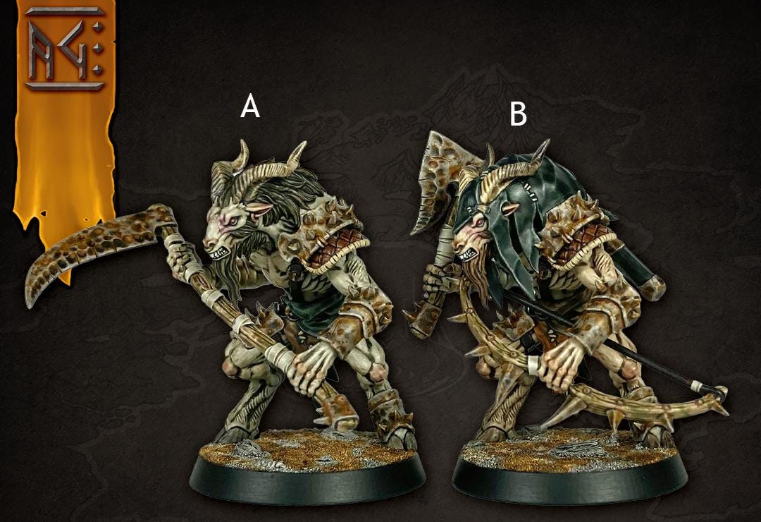 3D Printed Artisan Guild Vanguard Gobar Warrior 28mm 32mm - Etsy