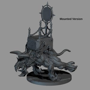 3D Printed Print Your Monster Mounted Demon Creature 28 32mm D&D - Etsy