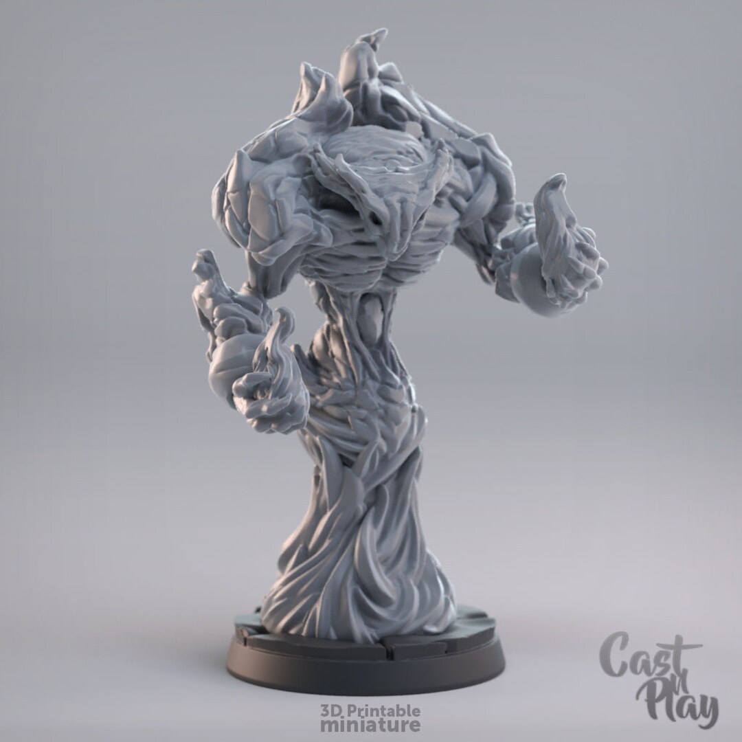 3D Printed Cast N Play Fire Elemental 28mm 32mm D&D - Etsy