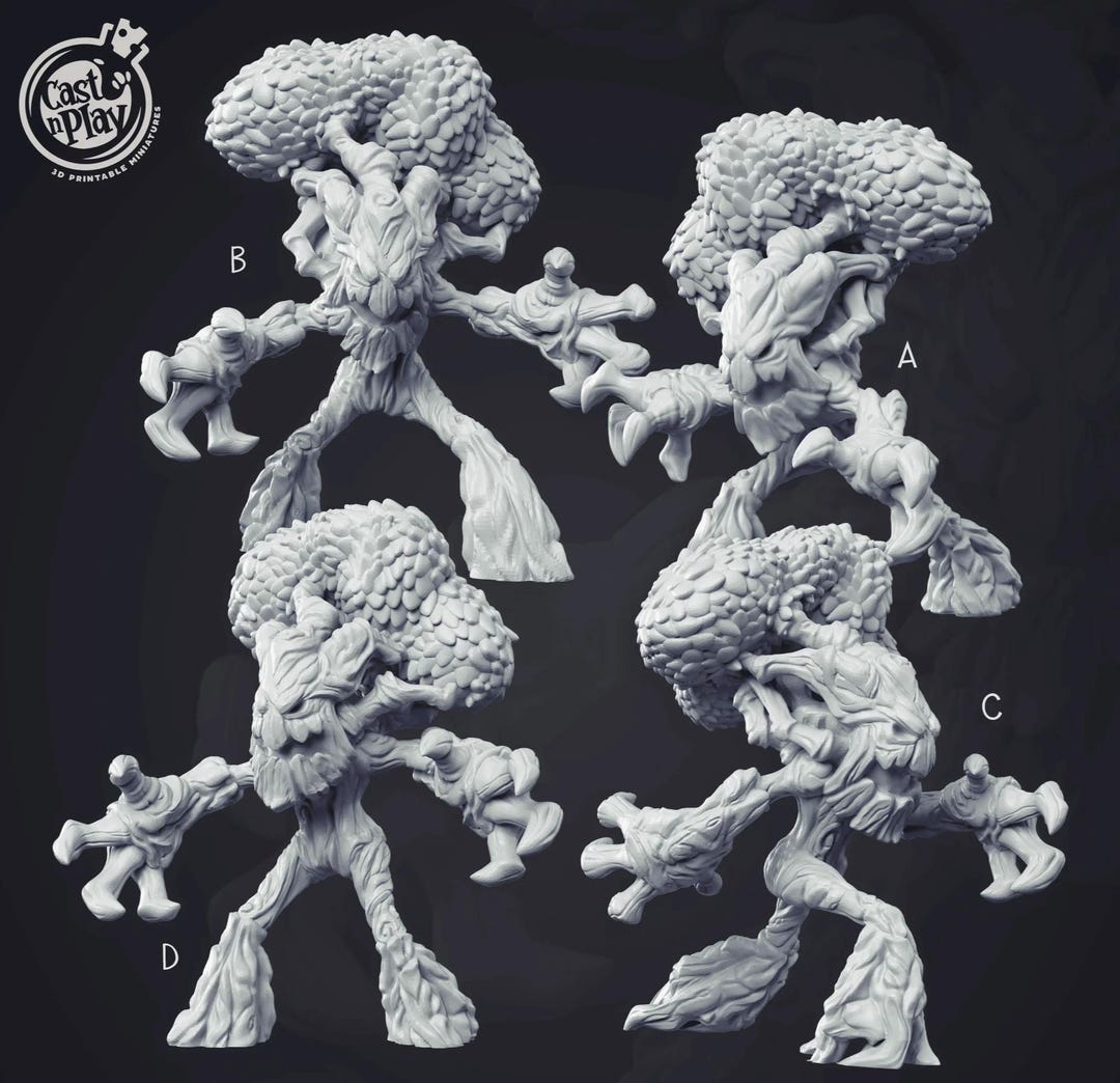 3D Printed Cast N Play - Young Ents Set 28mm 32mm D&D - Etsy Canada