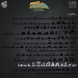 3D Printed Cast N Play Cave Core Terrain Set Terrain Essentials Nature ...