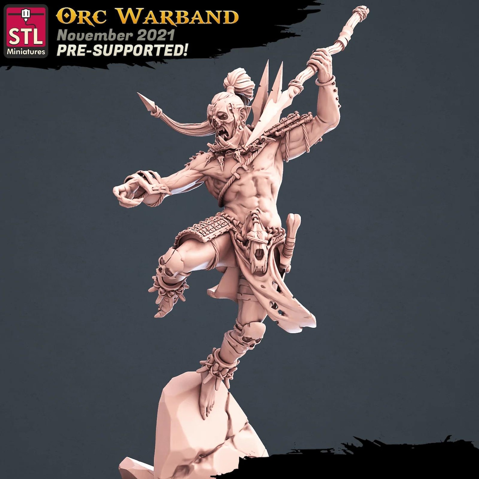 3D Printed STL Miniatures Orc Warband Set 28 - 32mm War Gaming D&D - Etsy