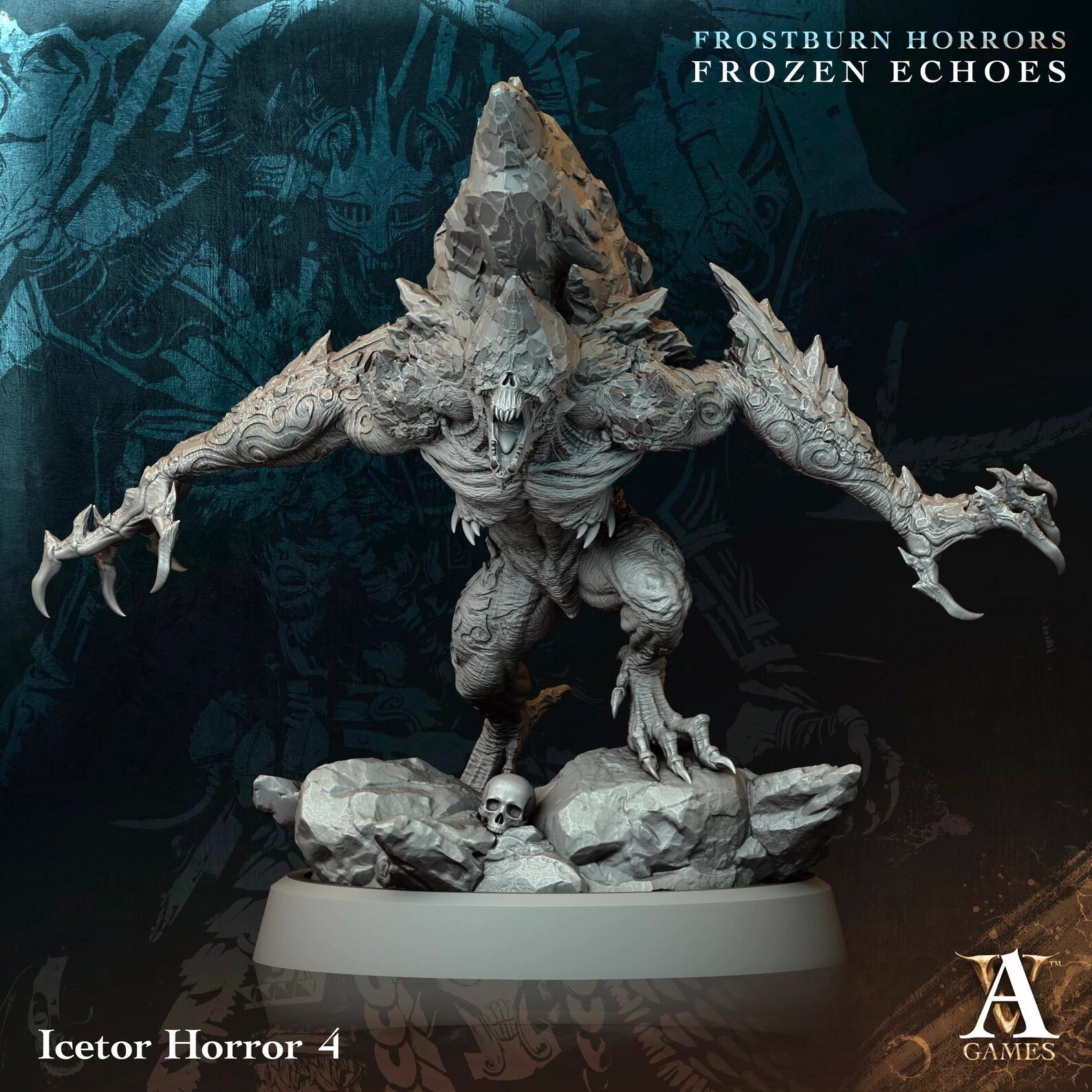 3D Printed Archvillain Games Icetor Horror Frostburn Horrors Frozen ...