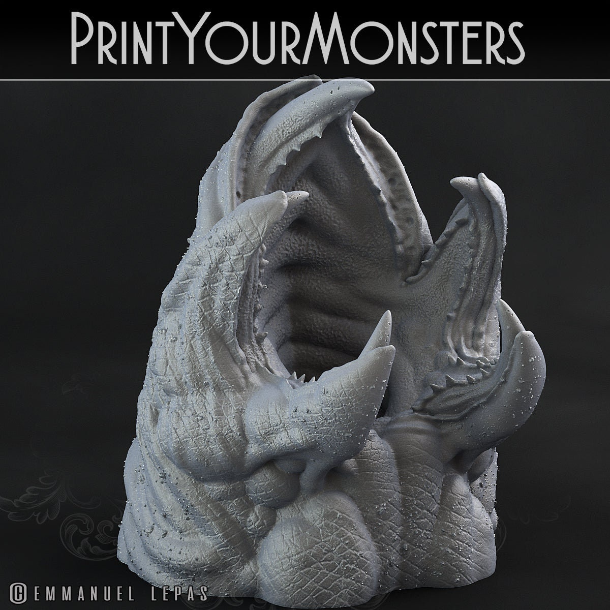 3D Printed Print Your Monsters Dune Maw Worms Subterranean - Etsy